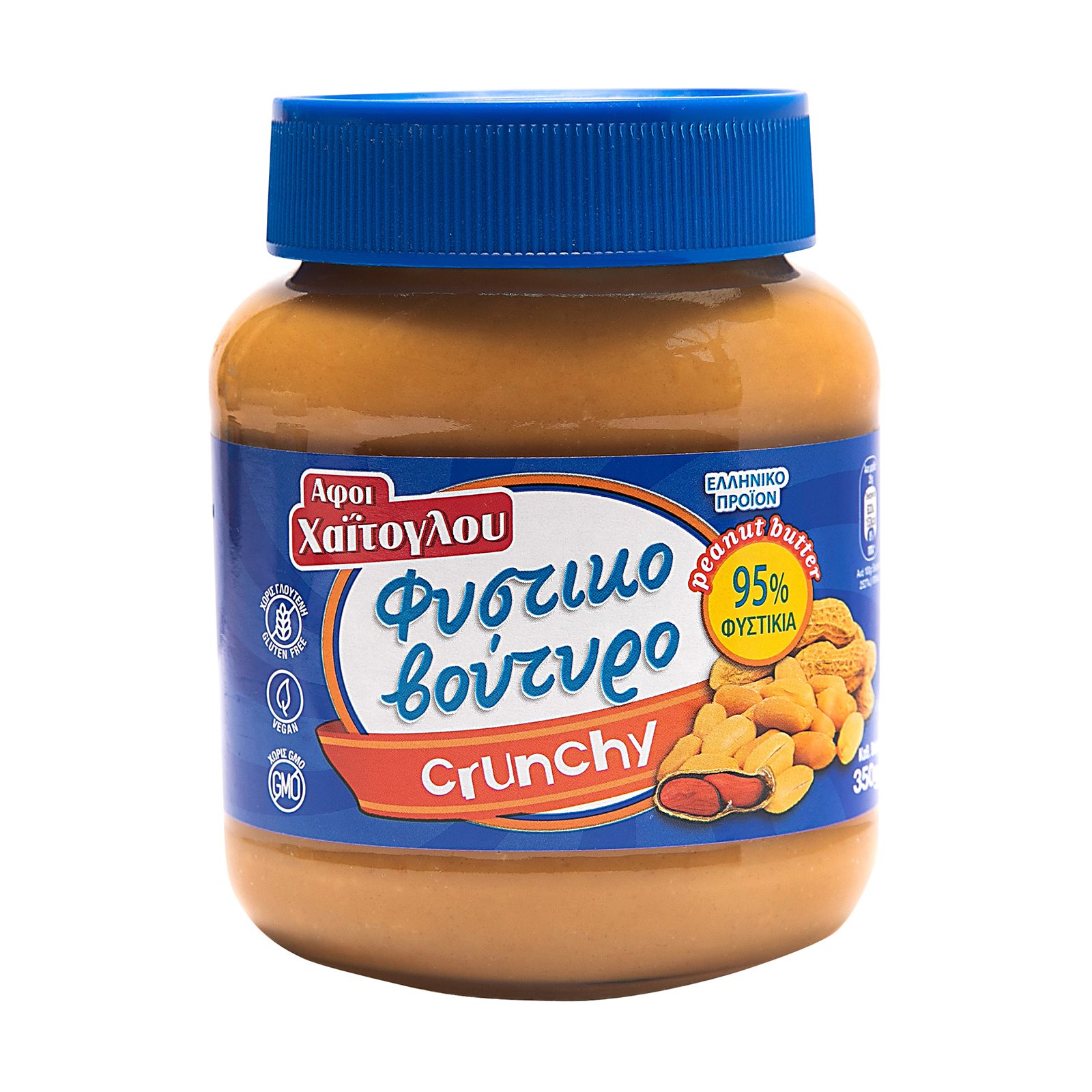 ΑΦΟΙ ΧΑΪΤΟΓΛΟΥ Φυστικοβούτυρο Crunchy 350g – Little Market